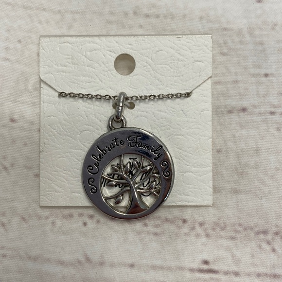 Bria Kate | Jewelry | New Silver Celebrate Family Tree Fashion Necklace ...